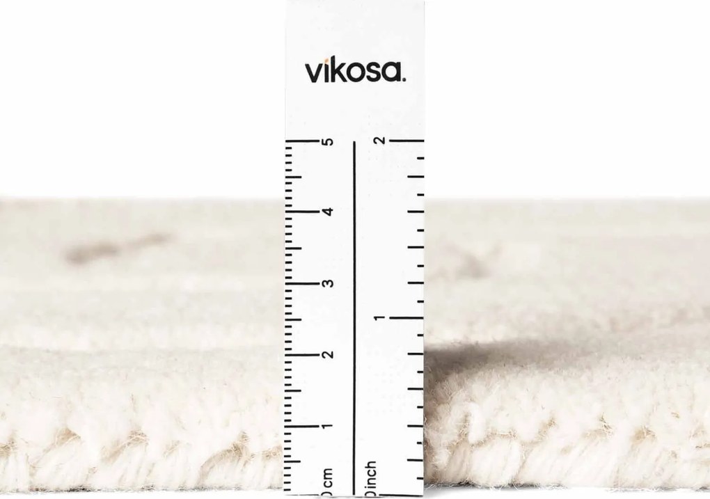 Vikosa, Kusový koberec Vikosa Arcura 106269 Cream White kruh, 150x150 (průměr) kruh, bílá, ložnice