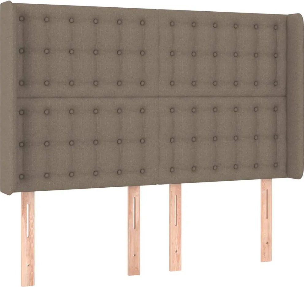 Box spring postel s matrací taupe 140x200 cm textil 3132317