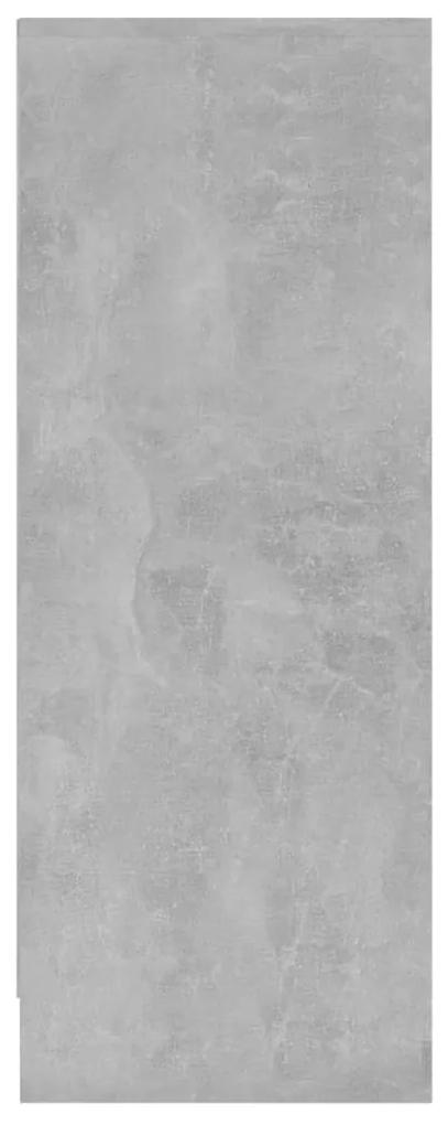 Botník betonově šedý 60 x 35 x 92 cm dřevotříska - Default Title