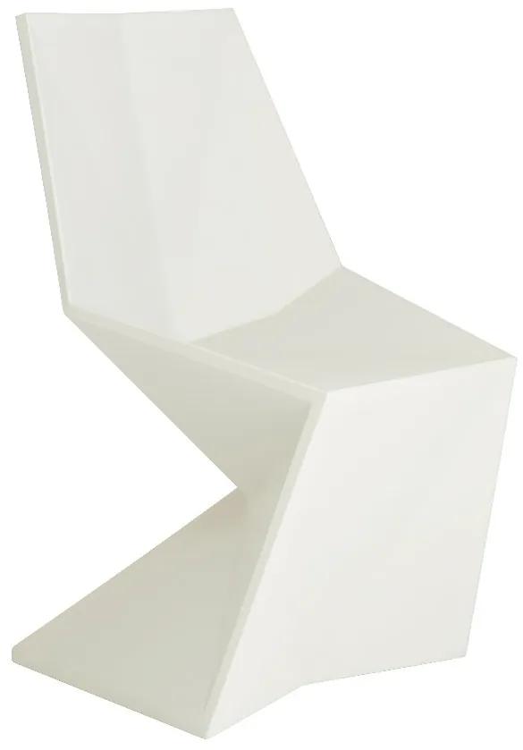 OnaDnes -20% VONDOM Krémově bílá plastová jídelní židle VERTEX