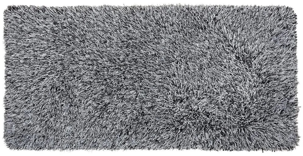 Koberec Shaggy 80 x 150 cm melanž černo-bílý CIDE Beliani