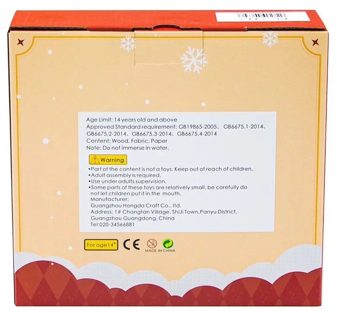2Kids Toys 3D skládačka Zarážka na knihy Bílé Vánoce