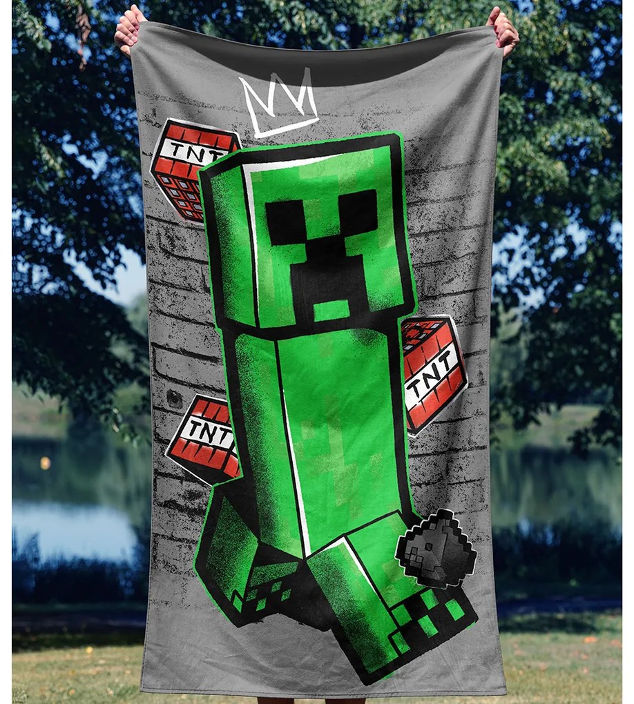 Dětská osuška Minecraft Creeper King