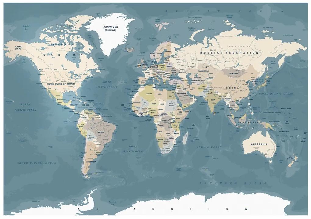 Fototapeta - Vintage World Map