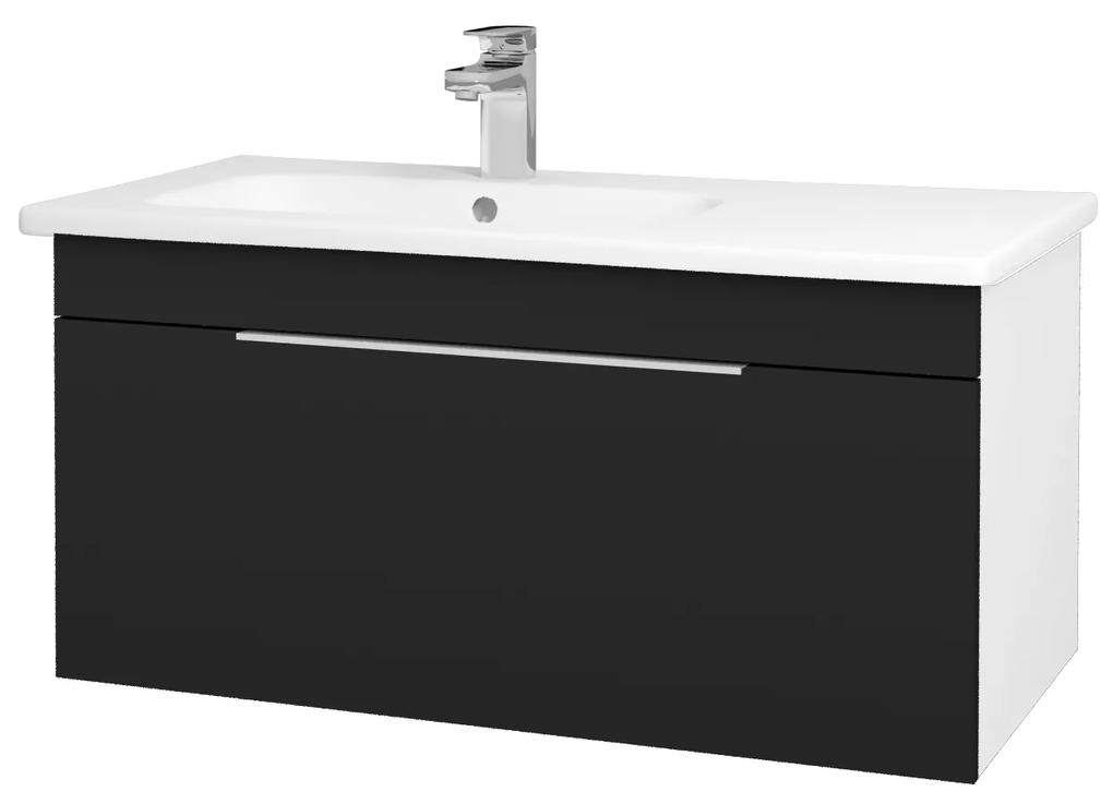 Dřevojas Koupelnová skříň ASTON SZZ 90 Varianta: N01 Bílá lesk / Úchytka T03 / D20 Galaxy