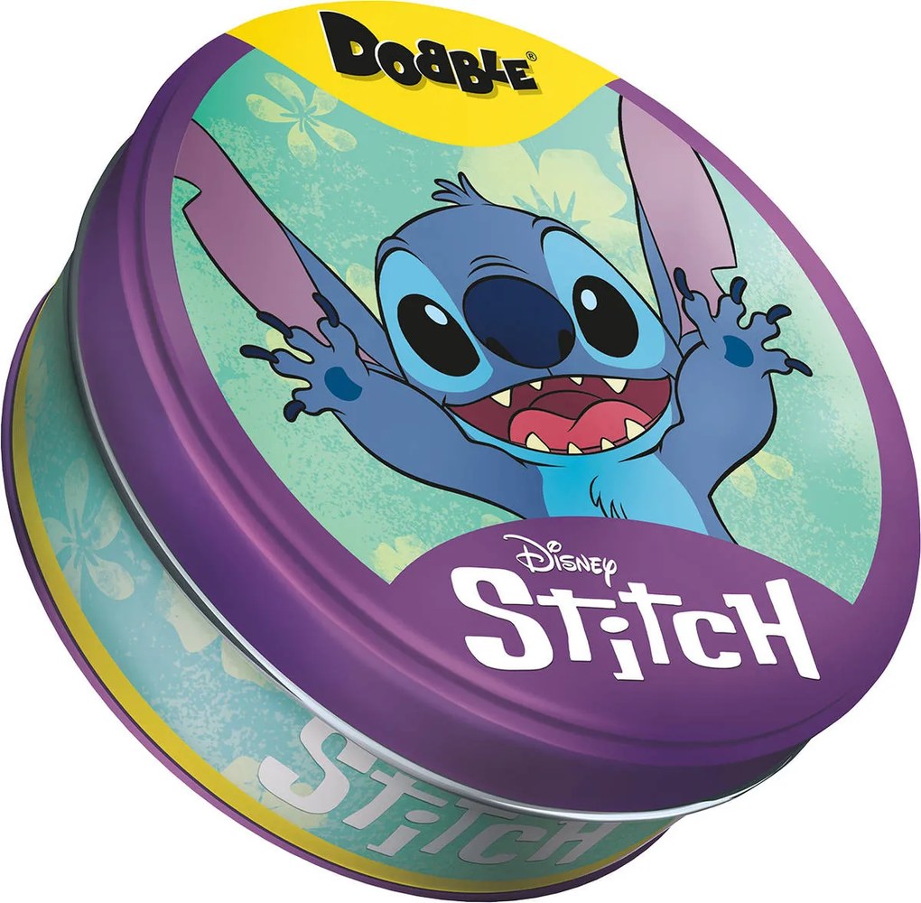 ASMODEE Hra postřehová Dobble Stitch v plechové krabičce *SPOLEČENSKÉ HRY* asdobsti07m