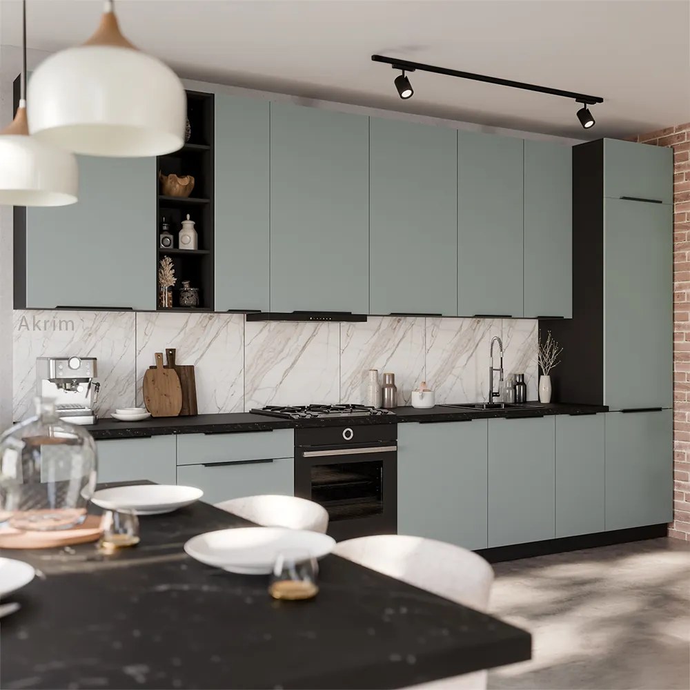 ARIA sc | dolní skříňka 60 ZL 1S dřezová | 60 cm | PREMIUM BOX | černá/aquamarine