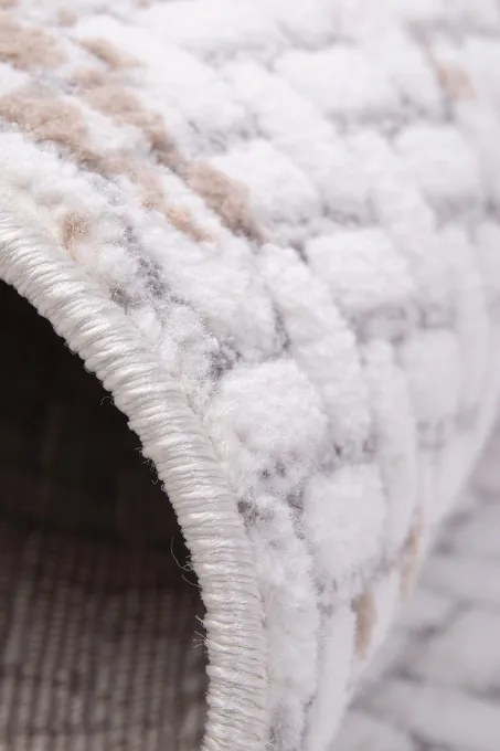 Koberec BUTIK 321 krémový / hnědý