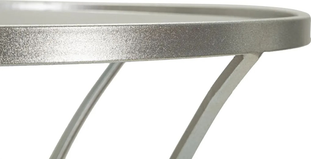 Odkládací stolek Trixy 56 cm stříbrný