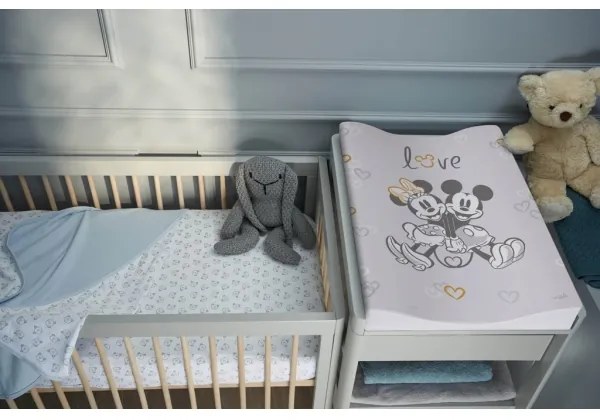 CebaBaby - Přebalovací podložka dvouhranná COSY DISNEY 50x70 cm šedá