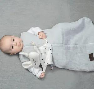 Sleepee Oboustranný mušelínový spací pytel TMAVĚ ZELENÝ Zvolte rozměr: M (4 - 24 měsíců)