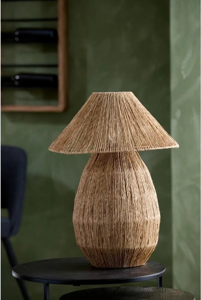 Stolní lampa v přírodní barvě se stínidlem z juty (výška 55 cm) Maruva – Light & Living