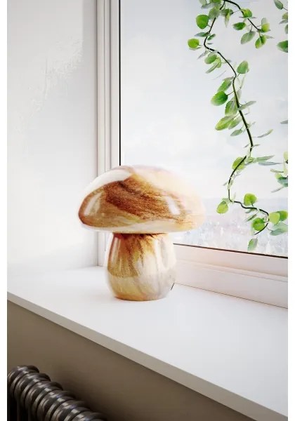 ByRydens 4024540-5507 - Stolní lampa MIRA MUSHROOM 1xE27/8W/230V hnědá