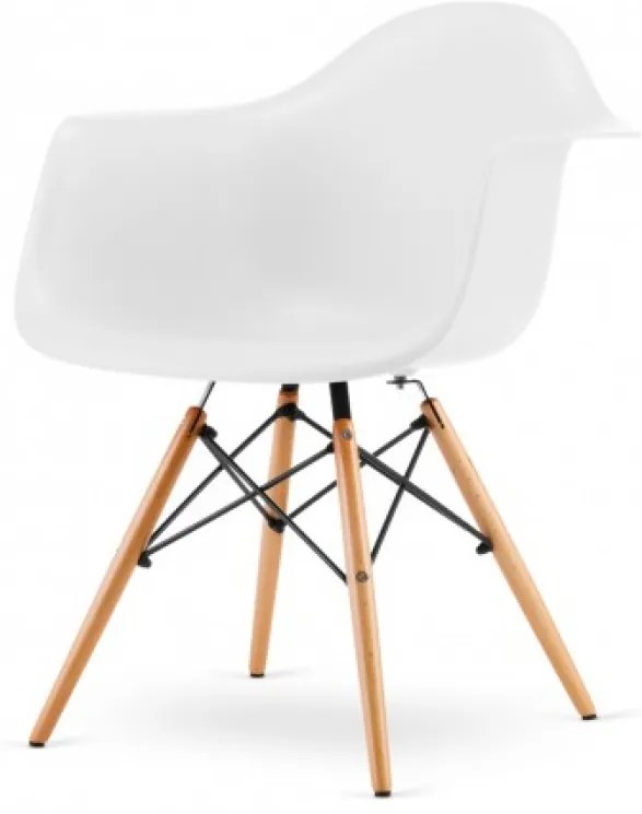 Mebhot Umělohmotná židle Modern home - Bílá