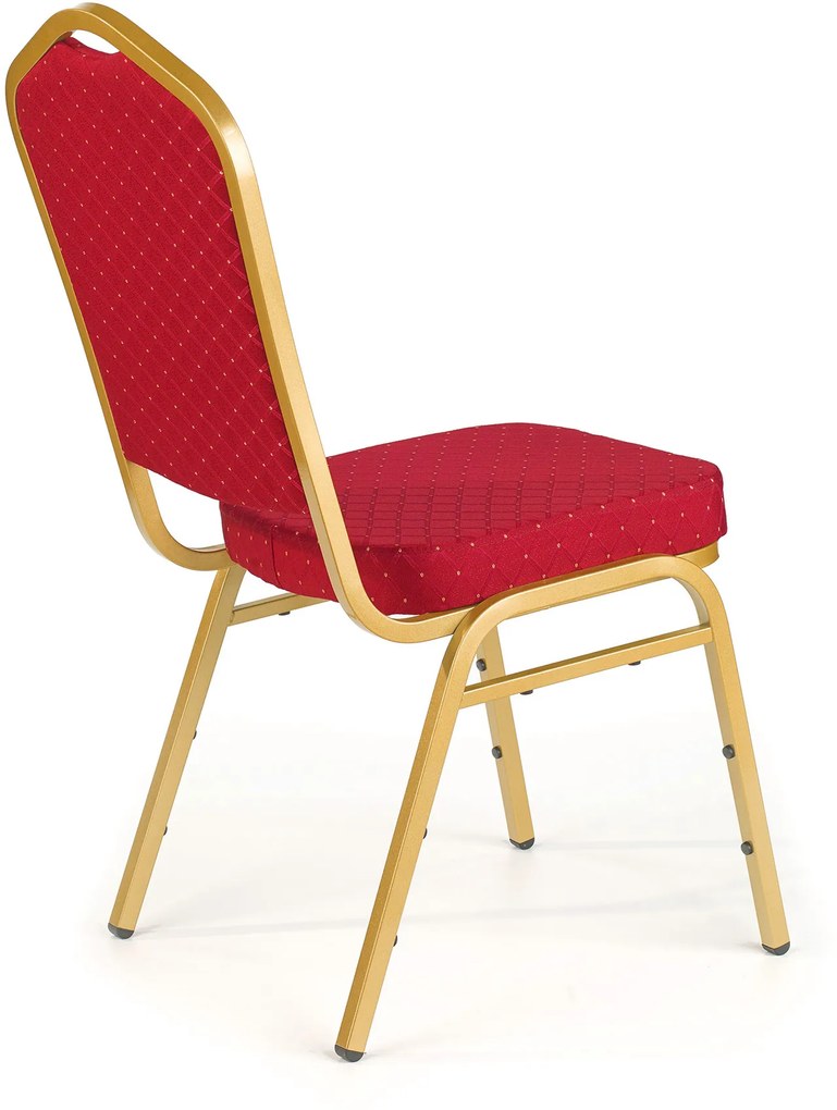 Kovová židle K66, červená