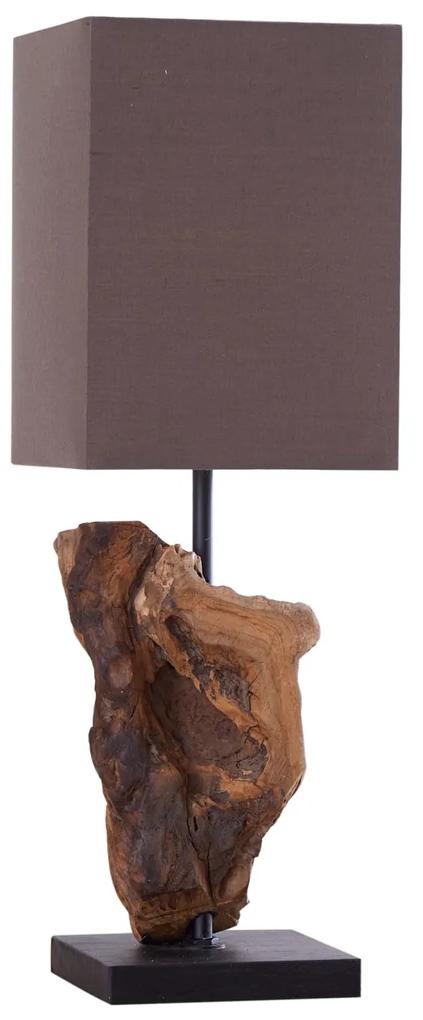 Invicta Interior Designová dřevěná stolní lampa - Eridani