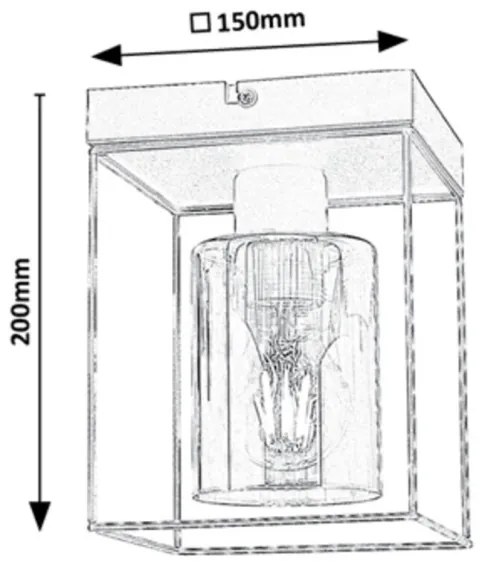 Rabalux 71031 - Stropní svítidlo CHADWICK 1xE27/25W/230V