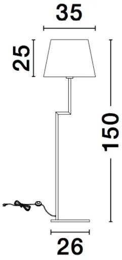 Designová stojací lampa Flex