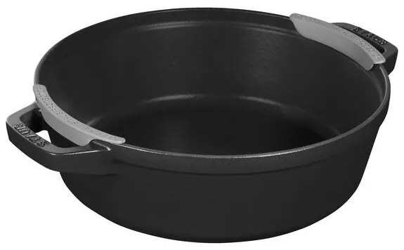 Staub Cocotte 3 dílná sada litinového hrnce, pánve a pekáče 24 cm, černá, 40508-386