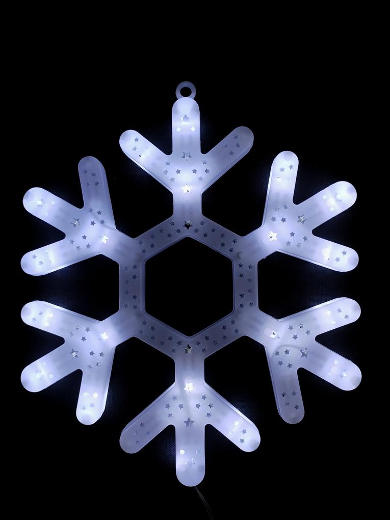 Vánoční svítící LED dekorace - Sněhová vločka, různé barvy a velikosti Barva: Teplá bílá, Velikost (cm): 40cm