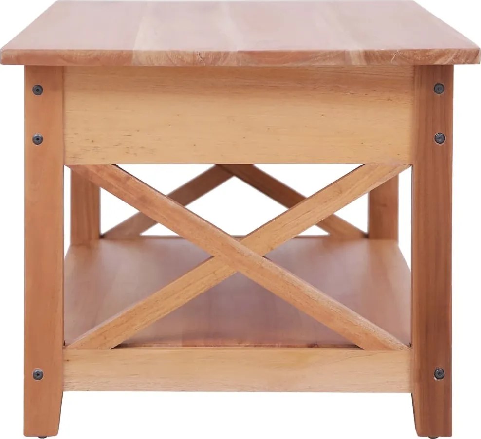 vidaXL Konferenční stolek 100 x 55 x 46 cm masivní mahagon [283838] Barva: Hnědá