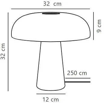 Nordlux 2020505001 Glossy, stolní lampa z bílého mramoru a skla, 1xE27 max.15W, ø 32cm výška 32cm