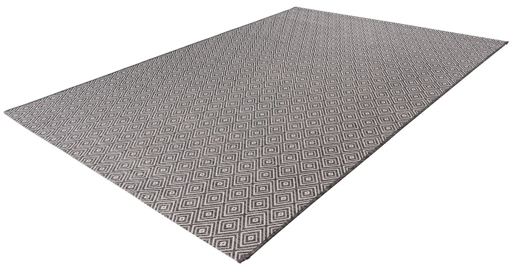 Obsession, Kusový koberec Nordic 870 grey – na ven i na doma, 120x170, šedá, chodba / předsíň