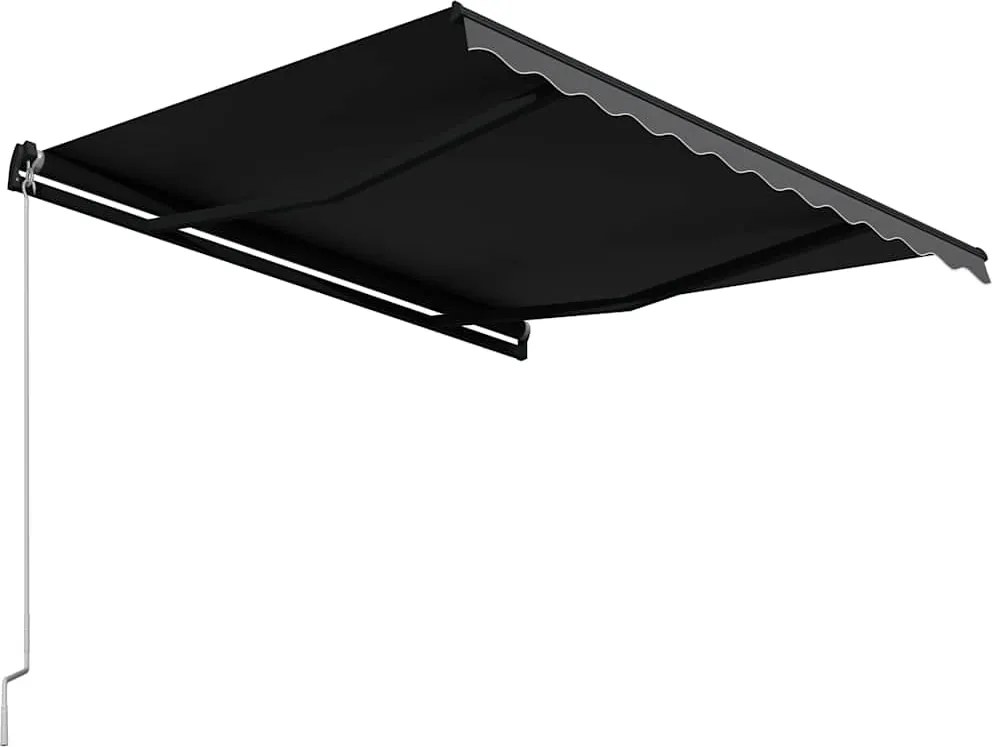 Ručně zatahovací markýza 300 x 250 cm antracitová 3051237