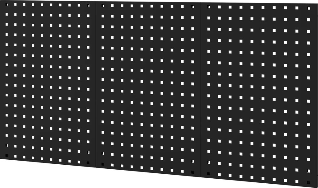 Kovová tabule na nářadí, černá, 1200x600x10 mm: PAULA All Black