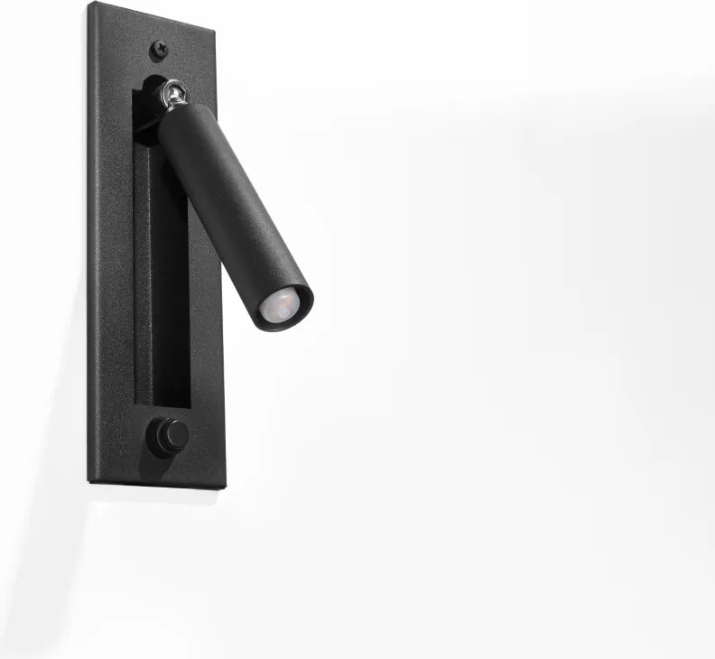 Sollux Lighting Nástěnné svítidlo ENIF černé