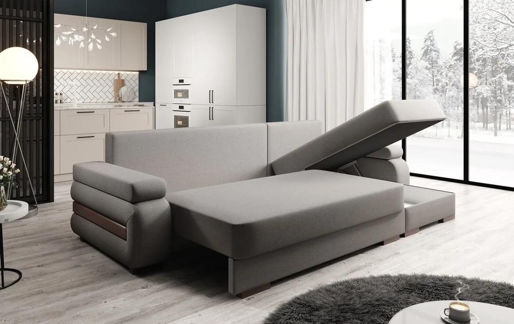 Casarredo - Komfort nábytek Rohová sedací souprava LIVIGNO Metro 75 rozkládací s úložným prostorem, pravá