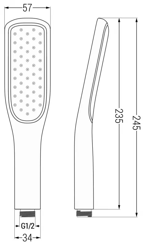 Mexen R-49 bidetový nástavec s 1 funkcí, Černá/Zlatá - 79549-75