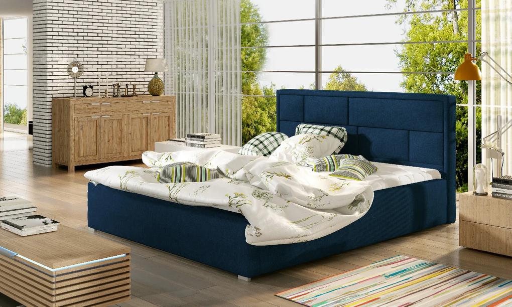 Eltap Čalouněná postel Latina s úložným prostorem Materiál a barva potahu: Soft 33 - béžová, Rozměry (cm): 200x200