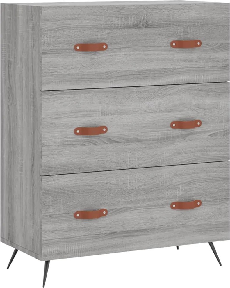 Skříň highboard šedá sonoma 69,5 x 34 x 180 cm kompozitní dřevo 3198383