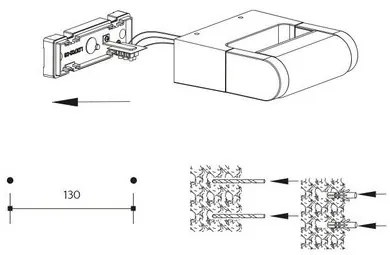 Panlux Venkovní nástěnné LED svítidlo Faro N antracit, IP54, 8 W