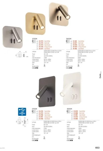 Redo 01-1491 - LED Nástěnné svítidlo QUDA LED/6W/230V + LED/3W CRI 90 bílá