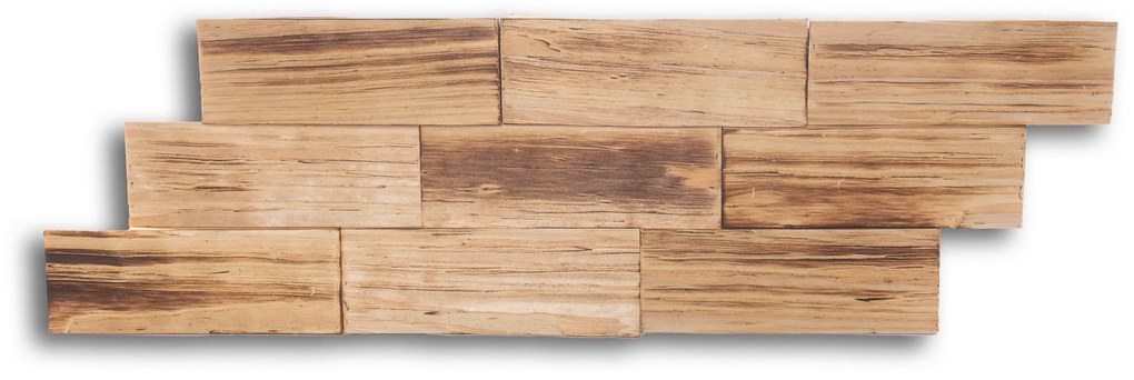 Dřevěný obklad na stěnu- Opálená 4 ks v balení PSDA_640X195X13_FSK4