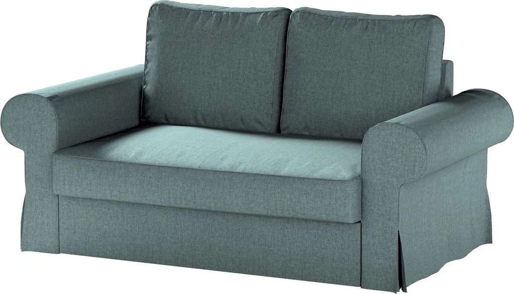 Potah na pohovku IKEA Backabro 2-místná, rozkládací barva modrá látka pletený vzor