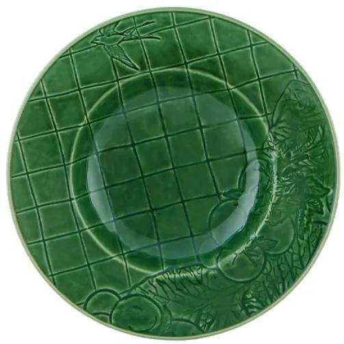 Bordallo Pinheiro Sada polévkových talířů Parodie  4 kusů, zelená, kamenina, 25 cm