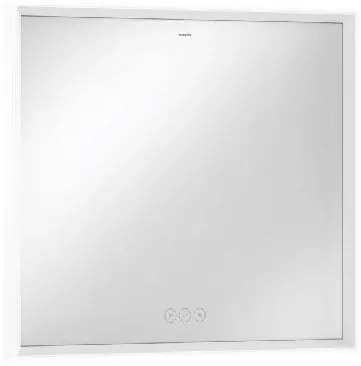 Hansgrohe Xarita E - Zrcadlo s LED osvětlením a vyhříváním, 80x70 cm, dotykový senzor, matná bílá 54987700