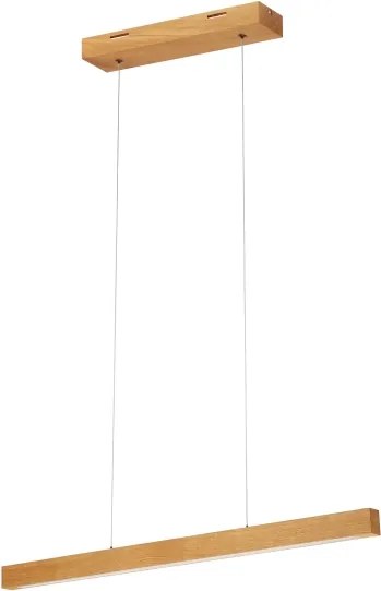 LED Lustr na lanku VERDE LED/18W/230V 3000K 76 cm dub