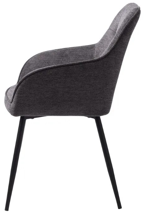 Designová židle Jadwiga II tmavě šedá