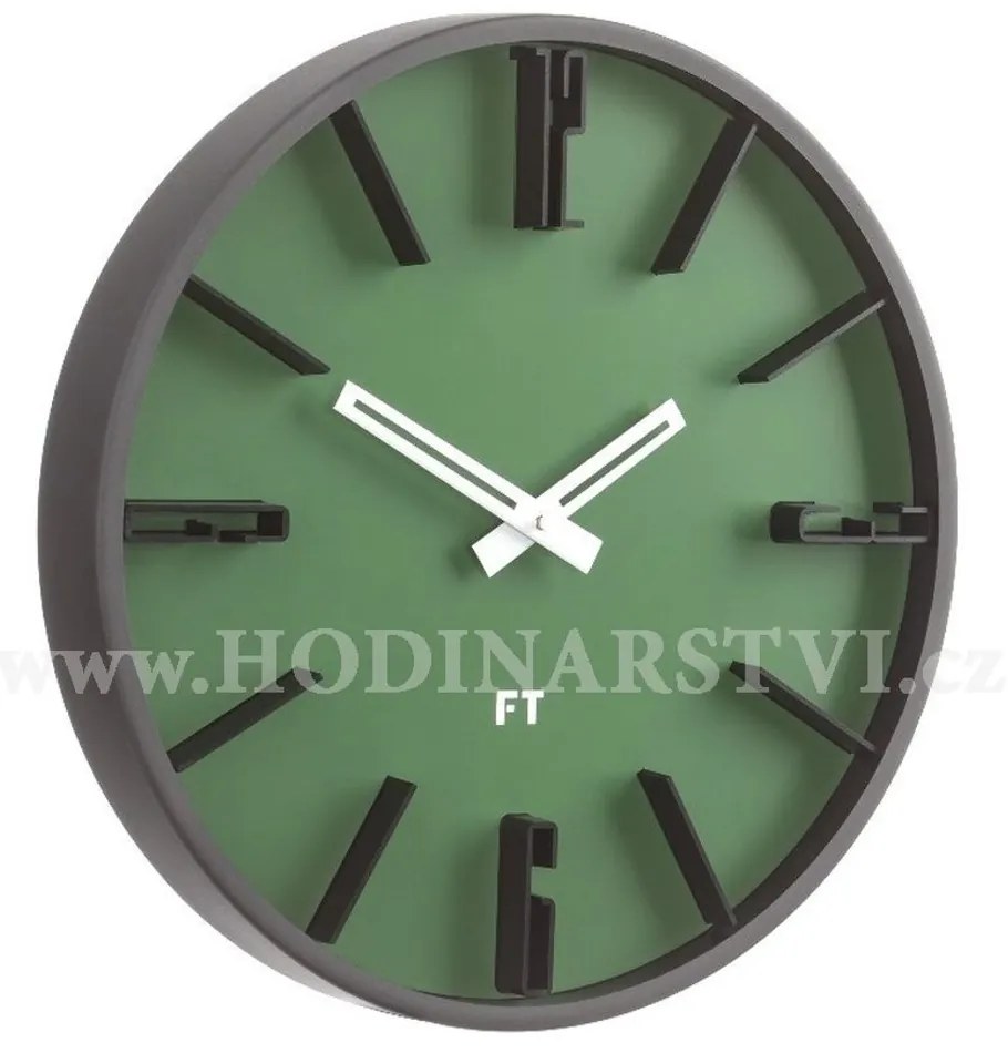 Designové nástěnné hodiny Future Time FT6010GR Numbers 30cm