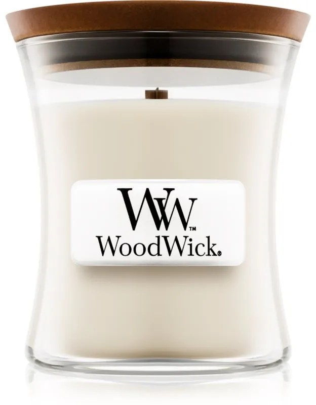 Woodwick Island Coconut vonná svíčka s dřevěným knotem 85 g