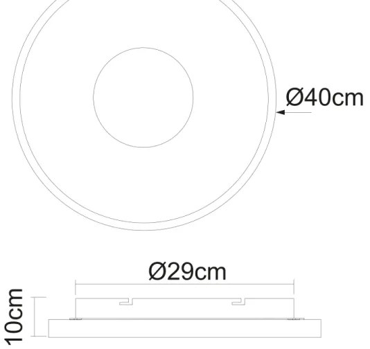Globo 41758-30B - LED Stmívatelné stropní svítidlo JOLLI LED/30W/230V + DO