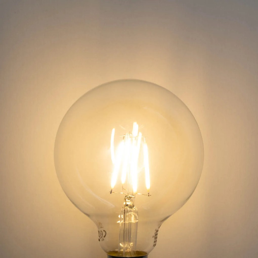Sada 5 stmívatelných LED žárovek E27 G95 5W 450lm 2700K