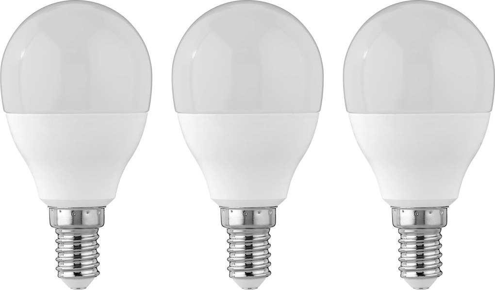 Livarno® LED žárovka, E14/E27 (4,2 W E14 kapka, 3 kusy)