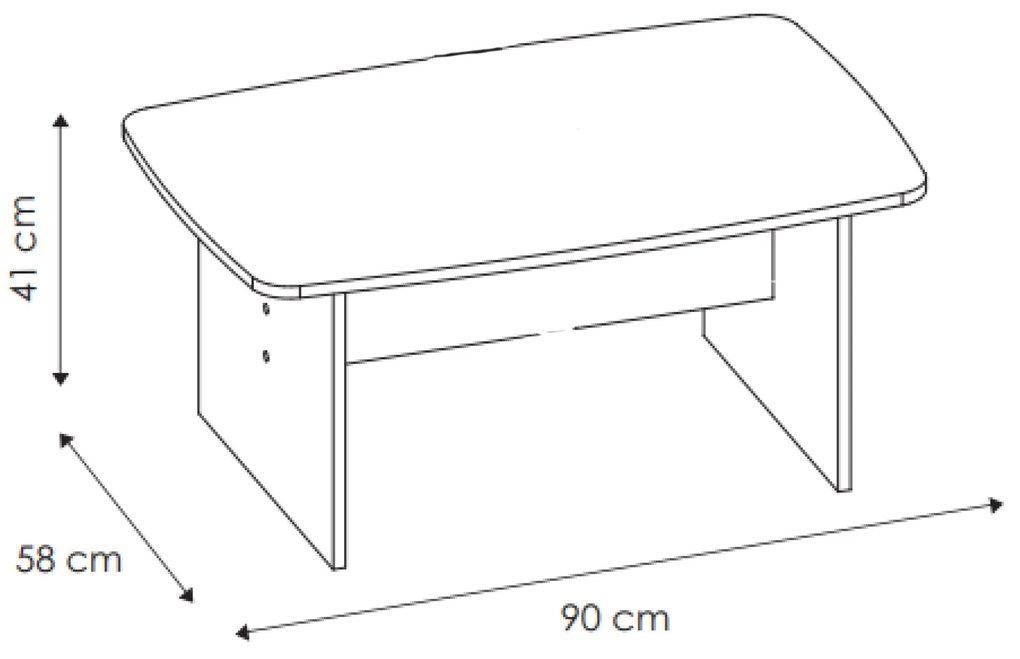 Sconto Konferenční stolek MAGIC dub sonoma