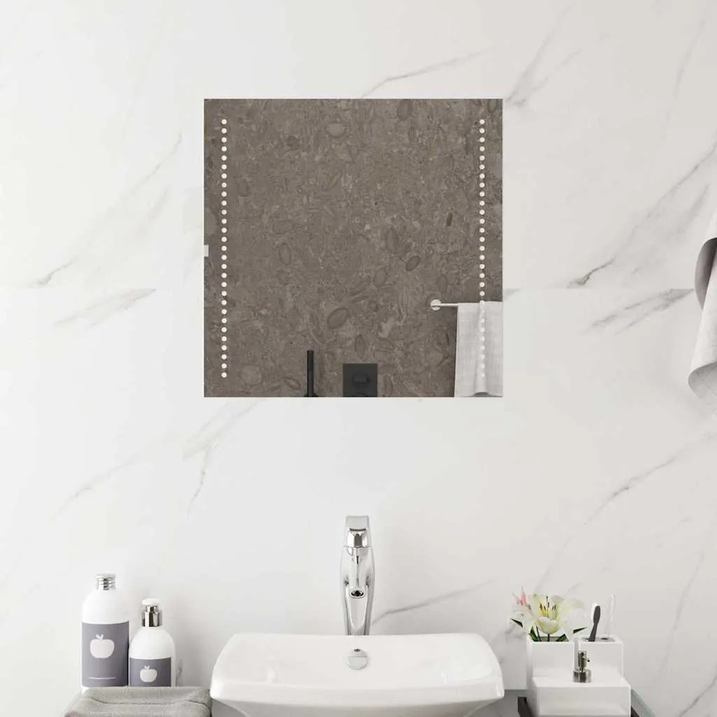 Koupelnové zrcadlo s LED osvětlením 50x50 cm 151720