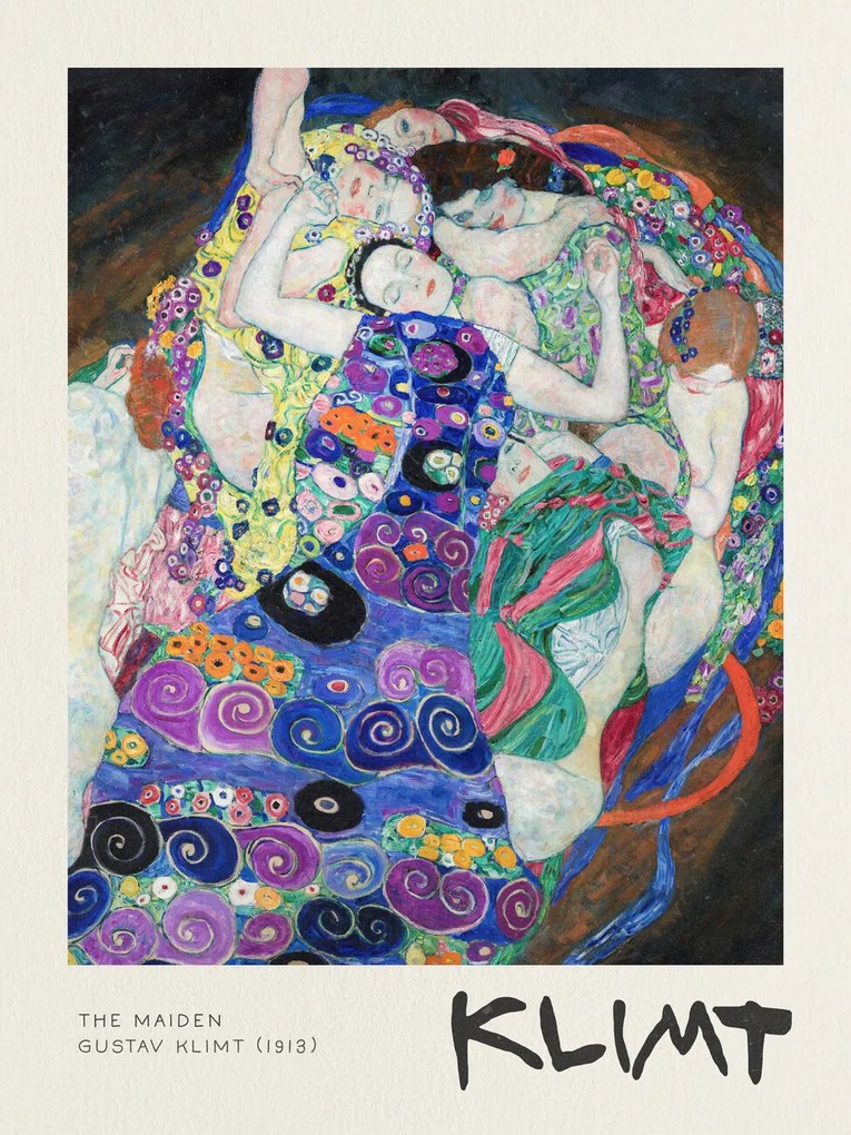 Obrazová reprodukce The Maiden - Gustav Klimt, (30 x 40 cm)